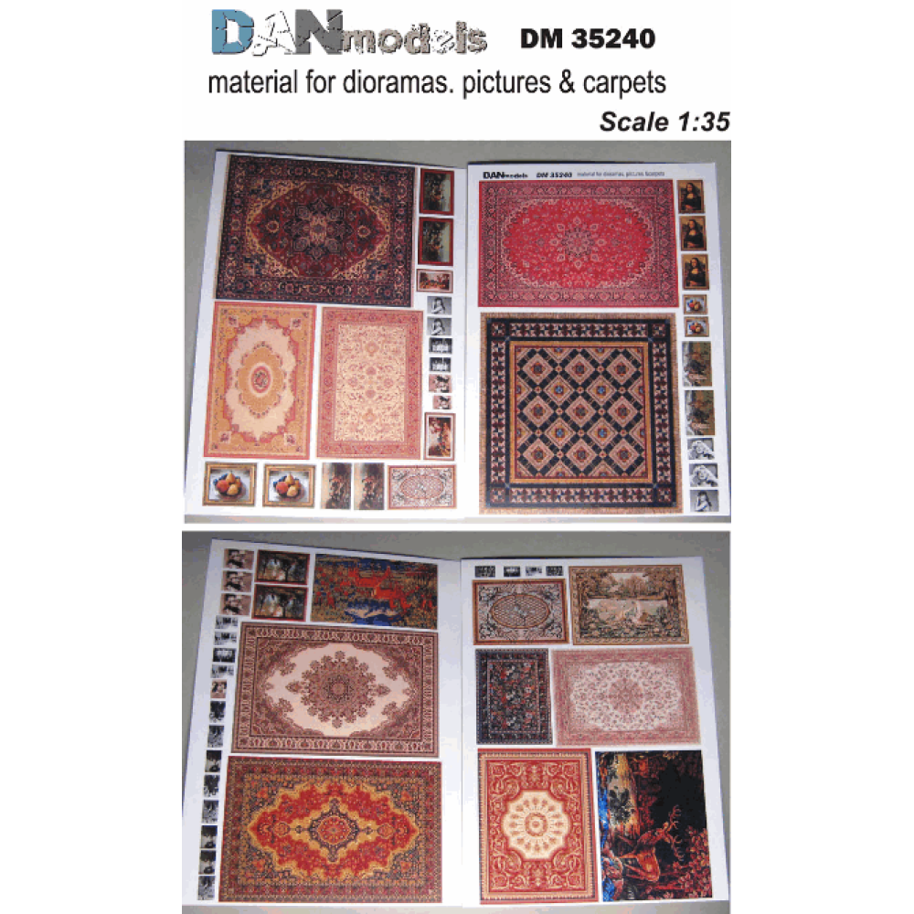 MATERIAL FOR DIORAMAS. PICTURES AND CARPETS 1/35 DAN MODELS 35240 Model ...