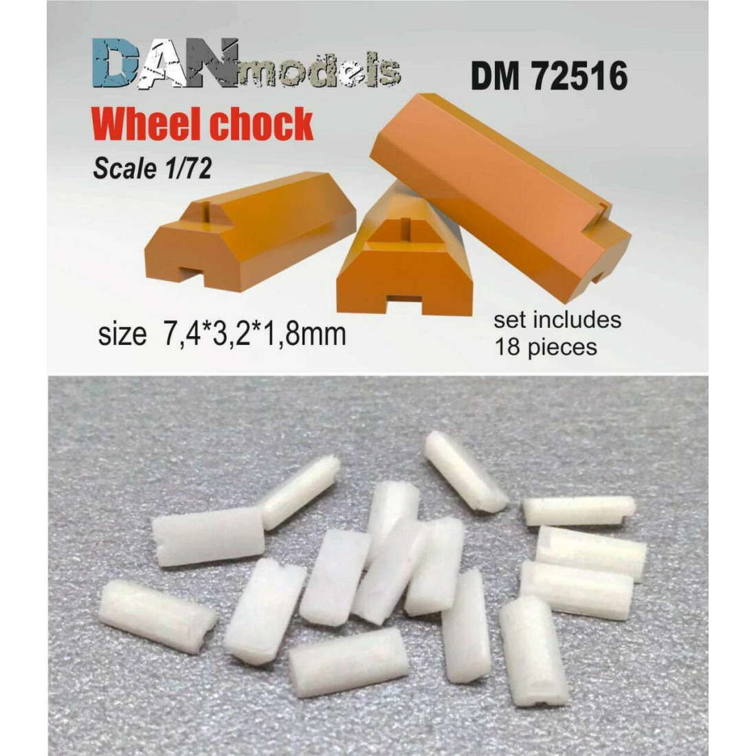 Dan Models 72516 - 1/72 Locking Pads Aircraft, set No. 7 - 12 pices ...