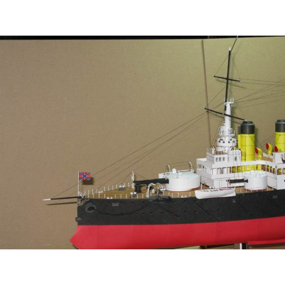PAPER MODEL KIT MILITARY FLEET BATTLESHIP ROSTISLAV 1/200 OREL 48 Model ...