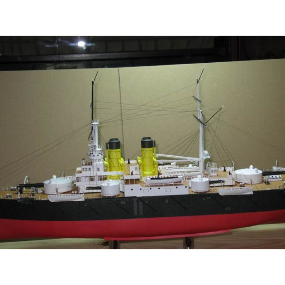 PAPER MODEL KIT MILITARY FLEET BATTLESHIP ROSTISLAV 1/200 OREL 48 Model ...