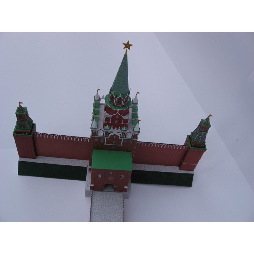 PAPER MODEL KIT MOSCOW KREMLIN : TROITSKAYA TOWER AND KUTAFIYA 1/250 ...