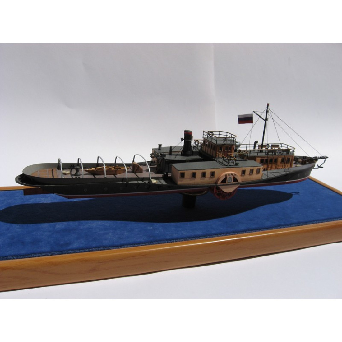 PAPER MODEL KIT CIVIL / MILITARY FLEET TOW BOAT / GUNBOAT VANYA №5 1/ ...