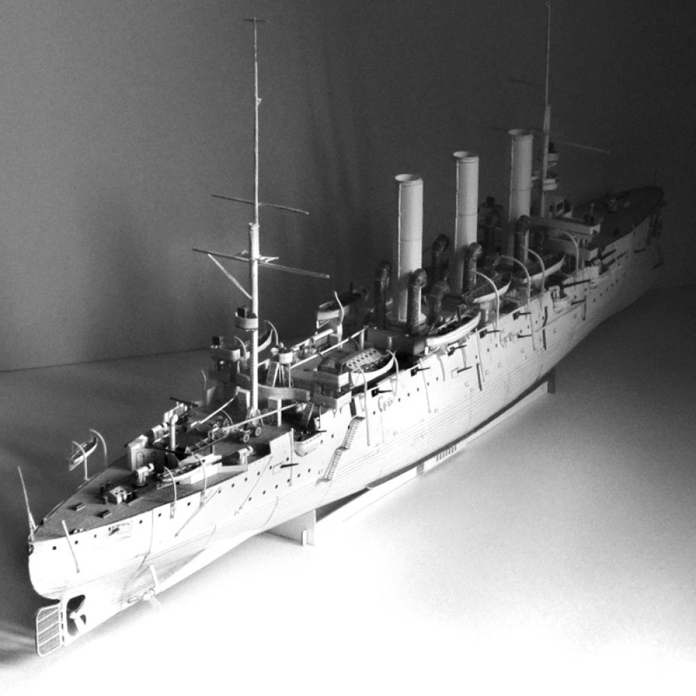 PAPER MODEL KIT PROTECTED CRUISERS OF THE 1ST RANK DIANA 1/200 OREL 148 ...
