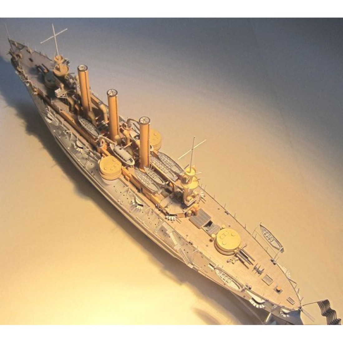 PAPER MODEL KIT MILITARY FLEET ARMORED CRUISER BROOKLYN 1/200 OREL 170 ...