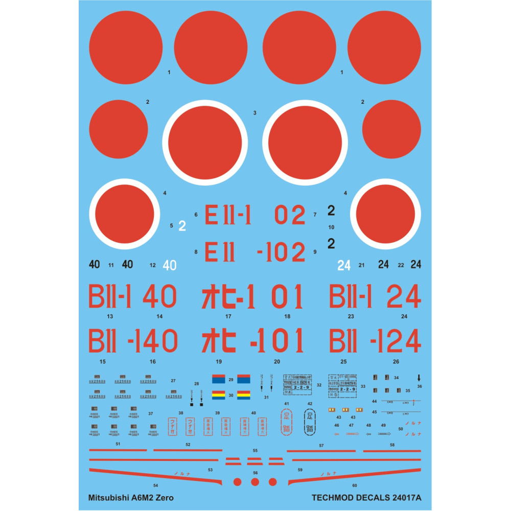 Techmod 24017 1/24 A6M2 Zero Japanese Pilots 1941-1943 aircraft wet ...