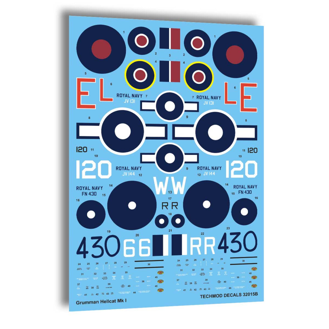 Techmod 32015 1/32 Grumman Hellcat I Usaf Aircraft Wet Decal Wwii Model ...