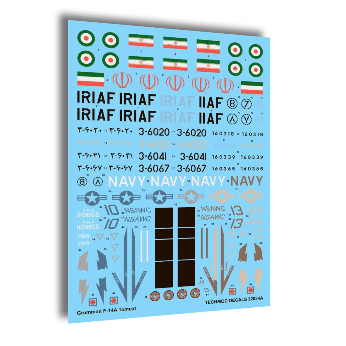 Techmod 32034 1/32 Grumman F-14a Tomcat Usaf Interceptor Aircraft Wet ...
