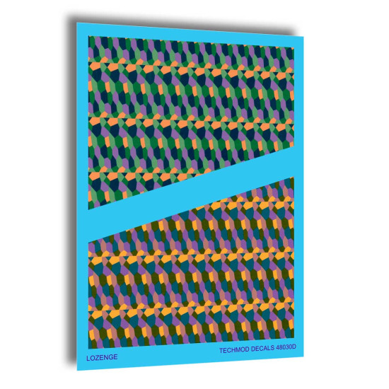 Techmod 48030 1/48 German WWI Lozenge 5-color Lozenge 2 sheets Wet Decal