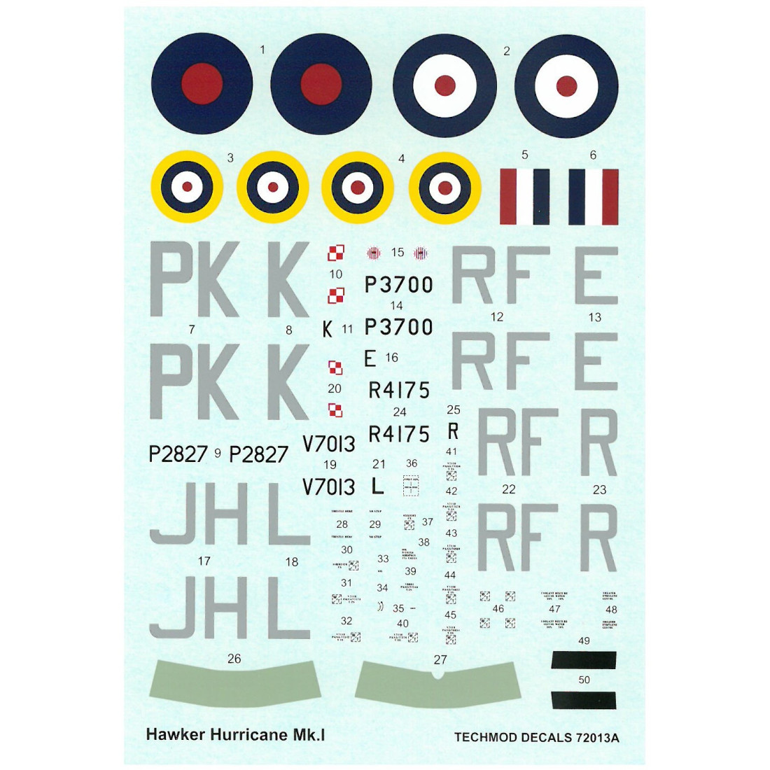 Techmod 72013 1/72 Hawker Hurricane Mk I Polish Fighter 1940-1941 Wet ...