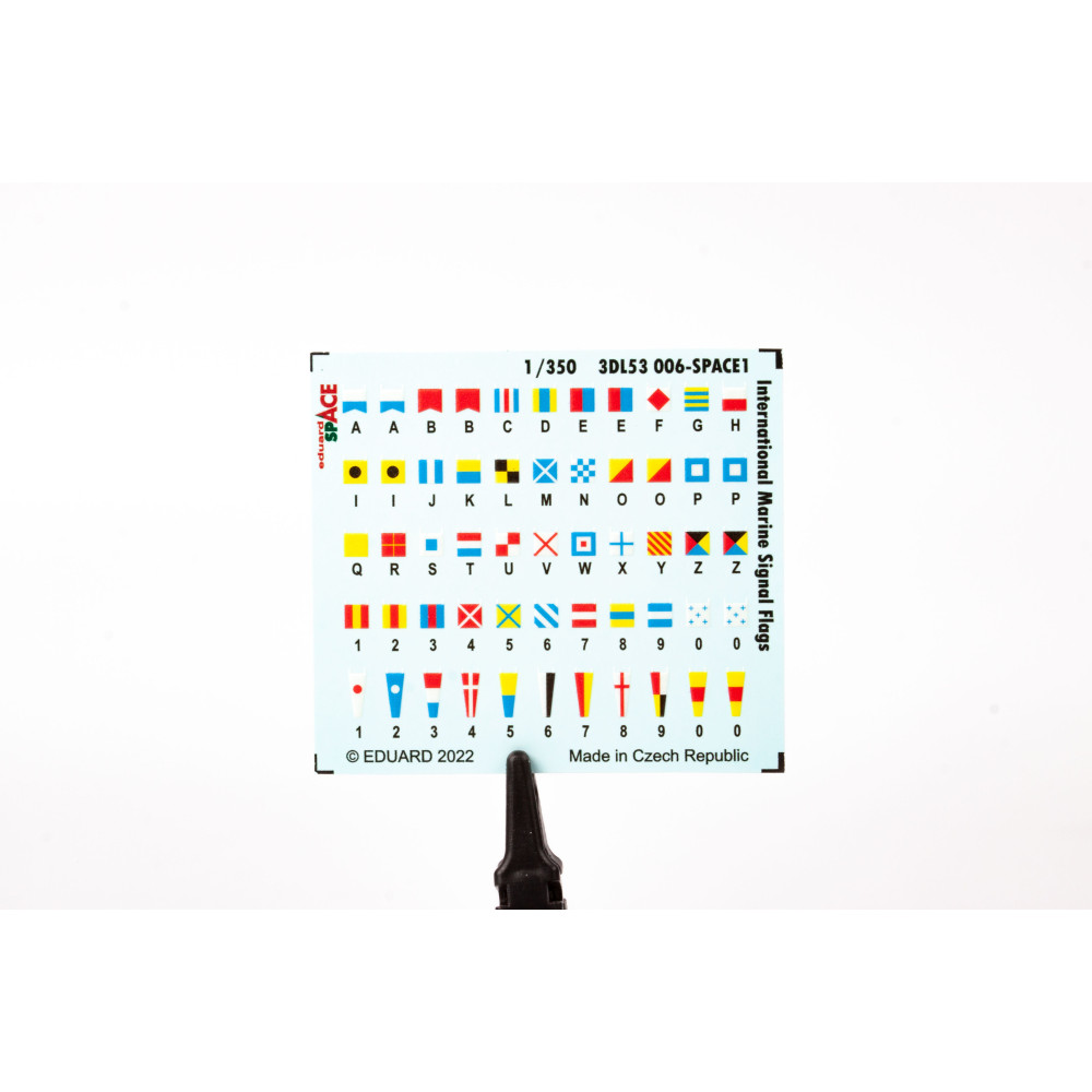 Eduard 3DL53006 1/350 International Marine Signal Flags SPACE 0 3D ...