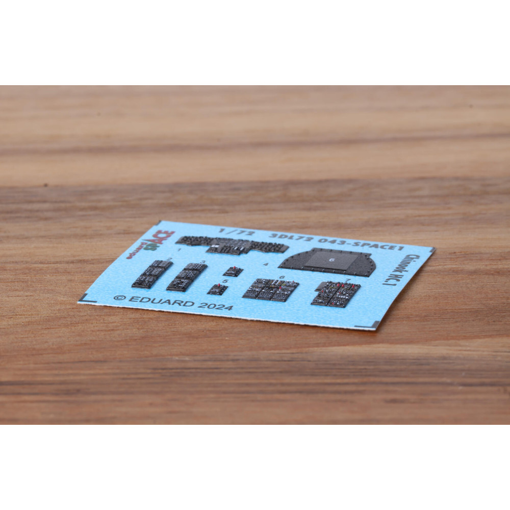 Eduard 3DL72043 1/72 Chinook HC.1 SPACE 3D Decal for Aircraft Space