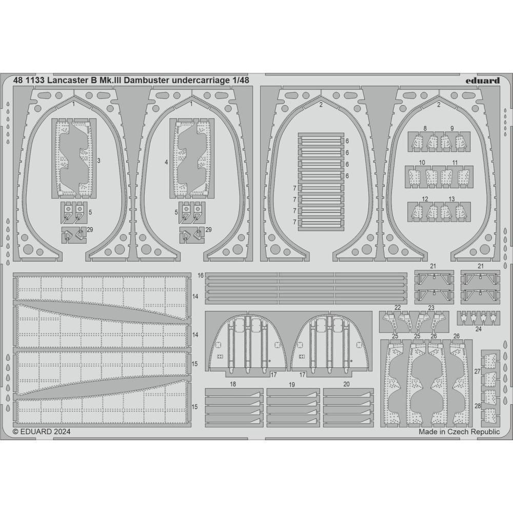 Eduard 481133 1/48 Lancaster B Mk.III Dambuster undercarriage Photo ...
