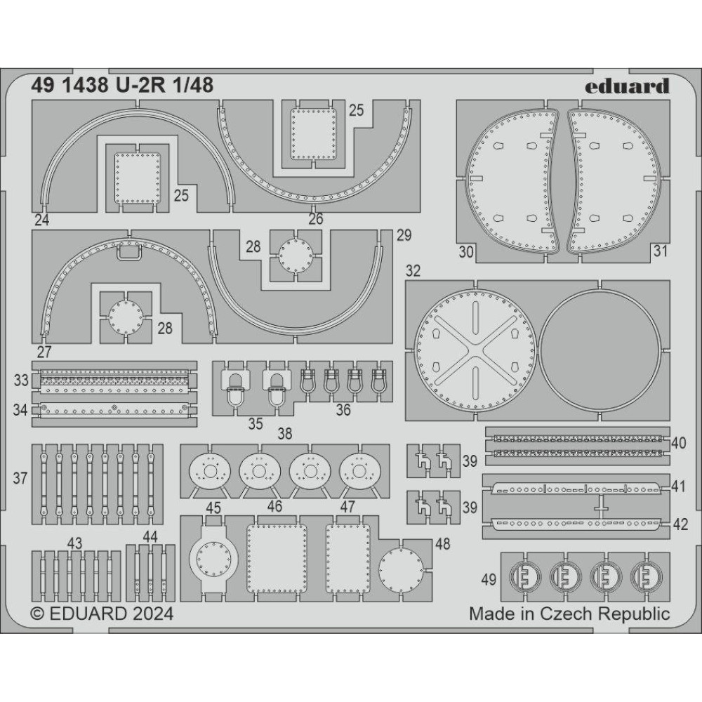 Eduard 491438 1/48 U-2R Photo-Etched for Aircraft Photo etched set