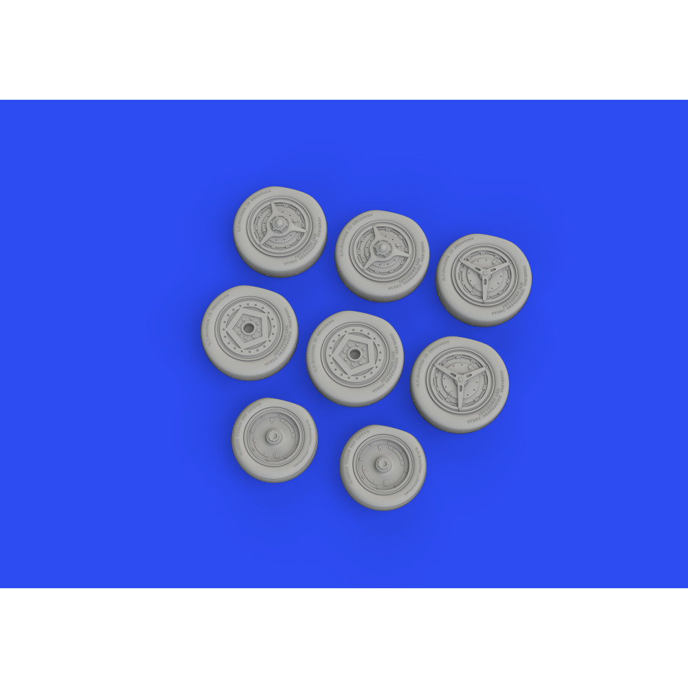 Eduard 648740 1/48 SR-71A wheels Brassin for Aircraft