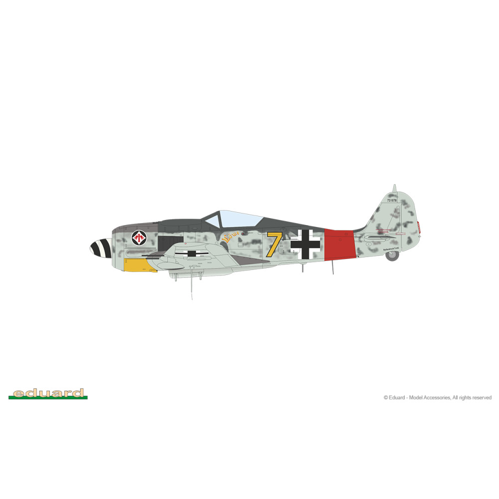 Eduard 7463 1/72 Fw 190A-8 standard wings Plastic for Aircraft Weekend ...