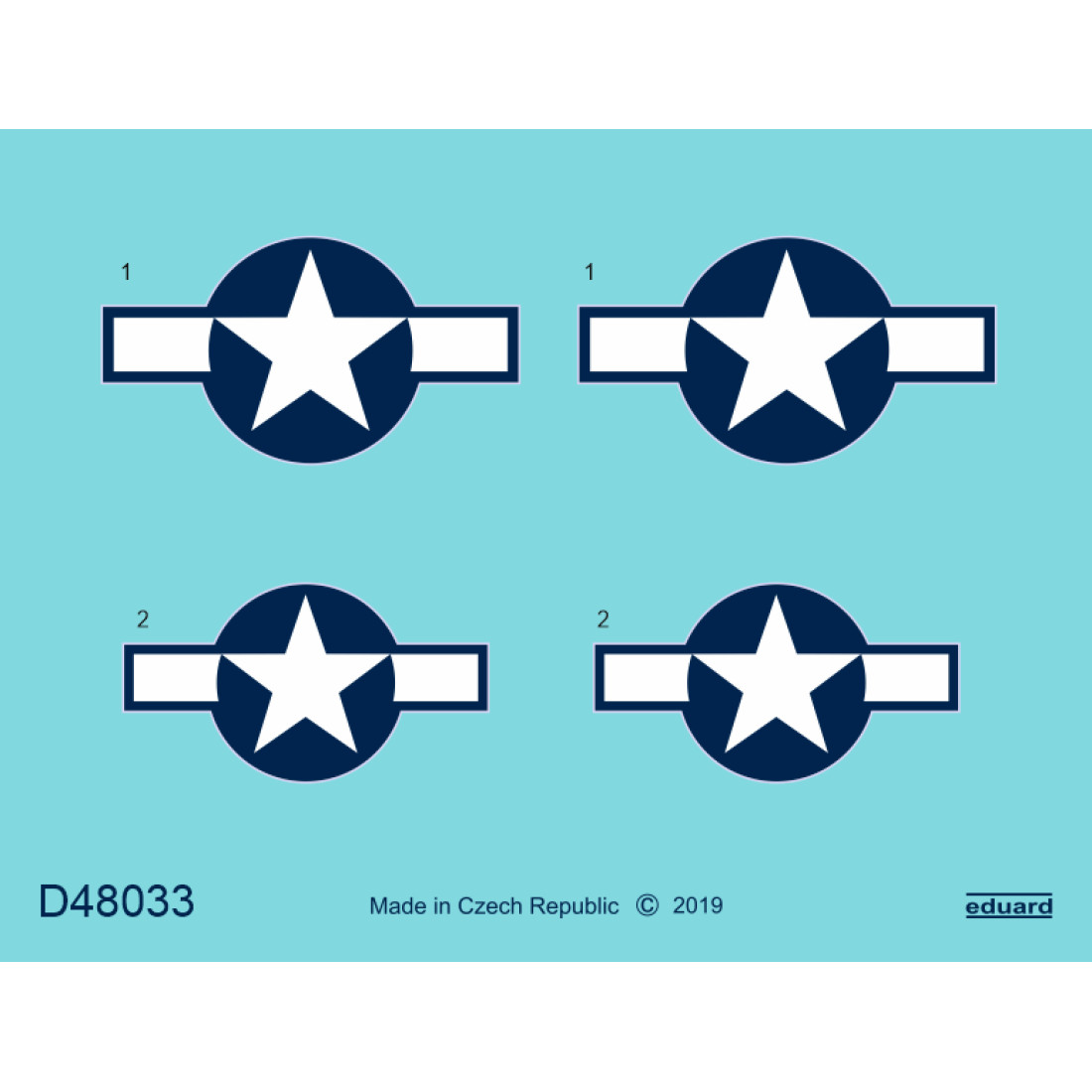 Eduard D48033 1/48 P-51D national insignia Decal for Aircraft