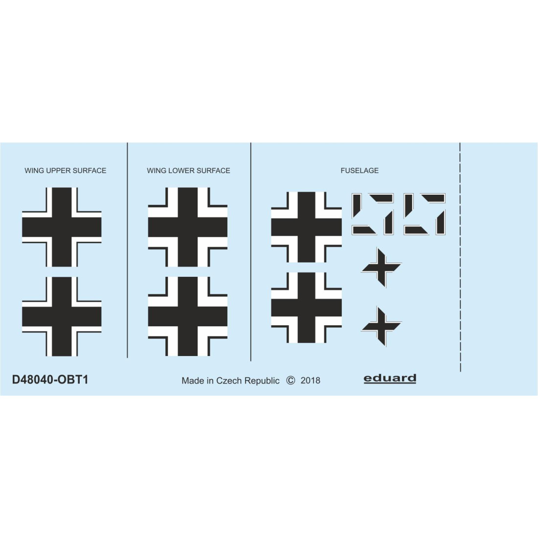 Eduard D48040 1/48 Fw 190A-2 national insignia Decal for Aircraft Model ...
