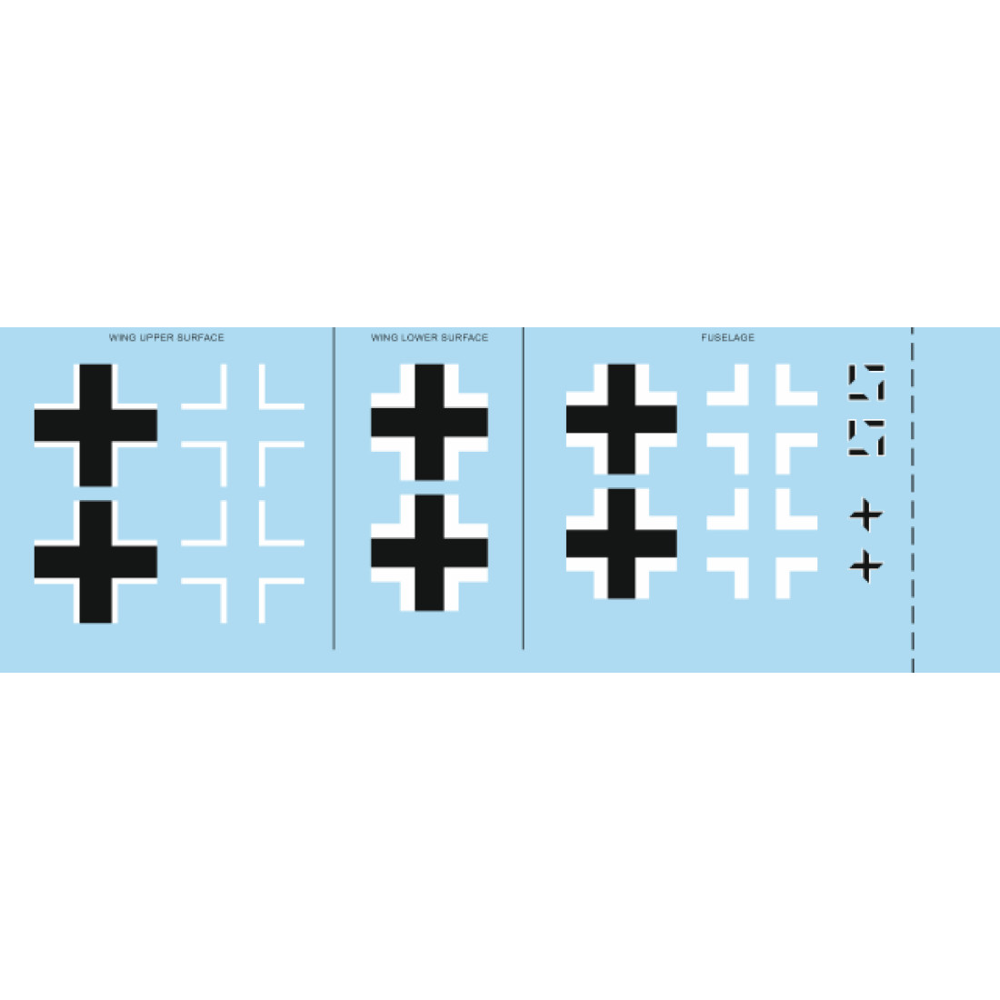 Eduard D48044 1/48 Bf 109G-2 national insignia Decal for Aircraft Model ...
