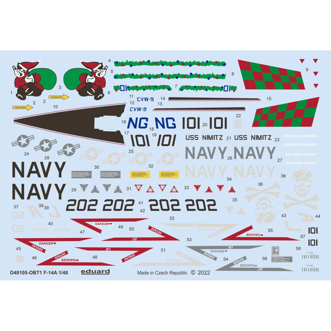Eduard D48105 1/48 F-14A Decal for Aircraft