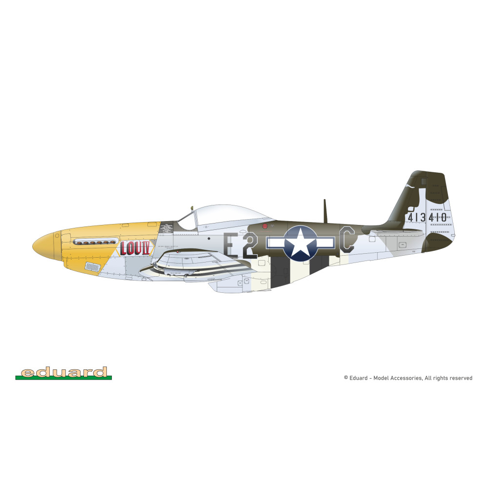 Eduard D72053 1/72 P-51D-5 '8th AF' Decal for Aircraft Model Kit ...