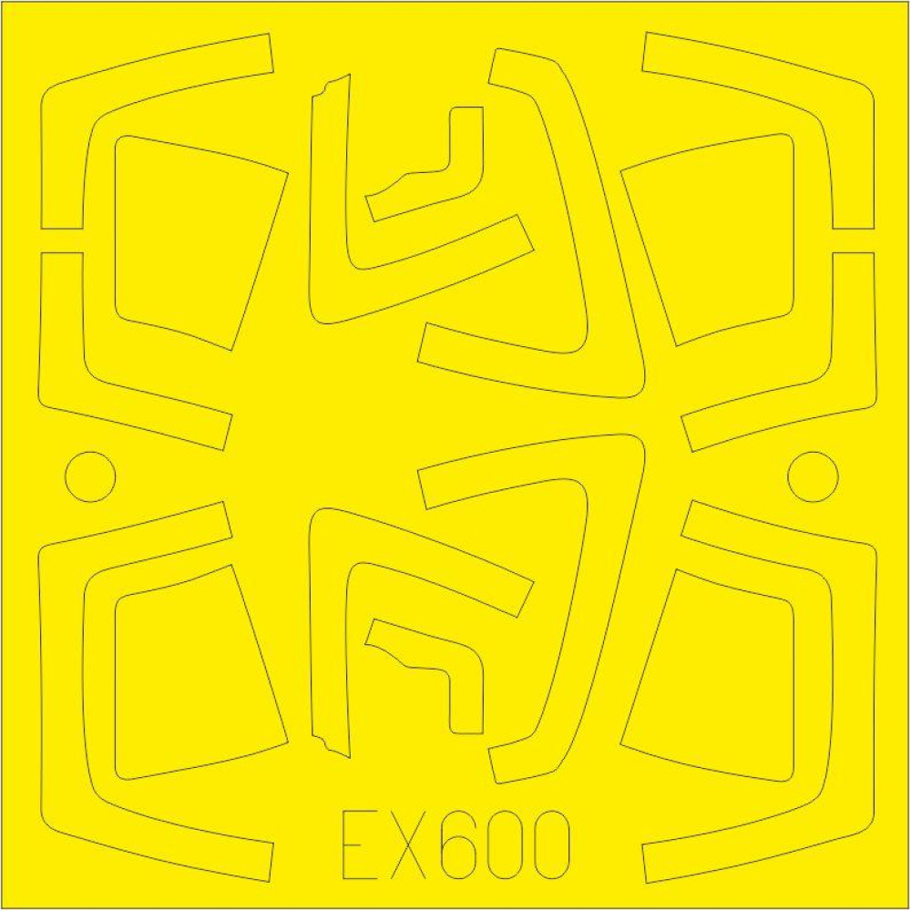 Eduard EX600 1/48 Su-35S TFace Sticker for Aircraft