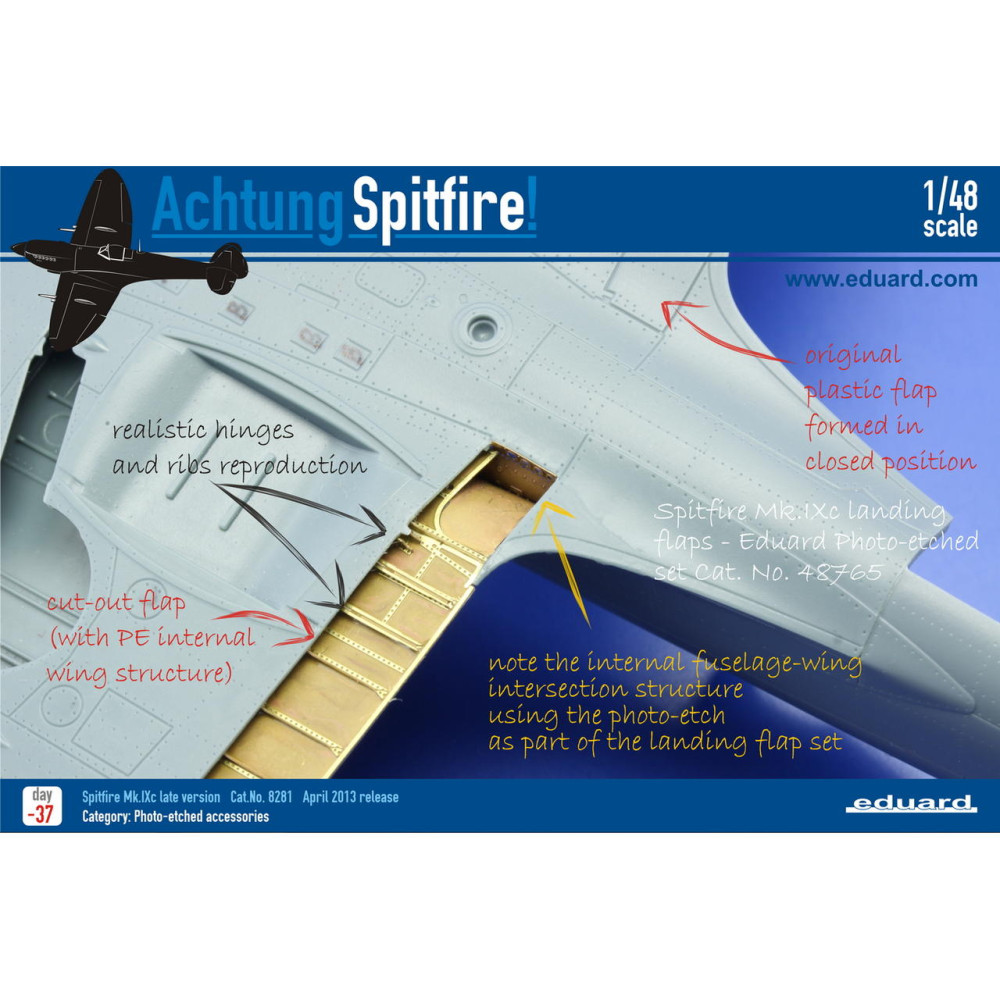 Eduard SIN64809 1/48 SPITFIRE Mk. IX ADVANCED Big Sin for Aircraft ...