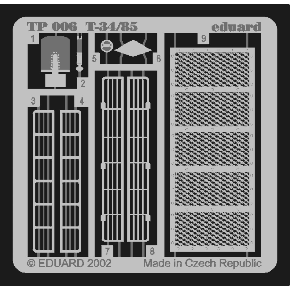 Eduard TP006 1/35 T-34/85 Photo-Etched for AFV Zoom set