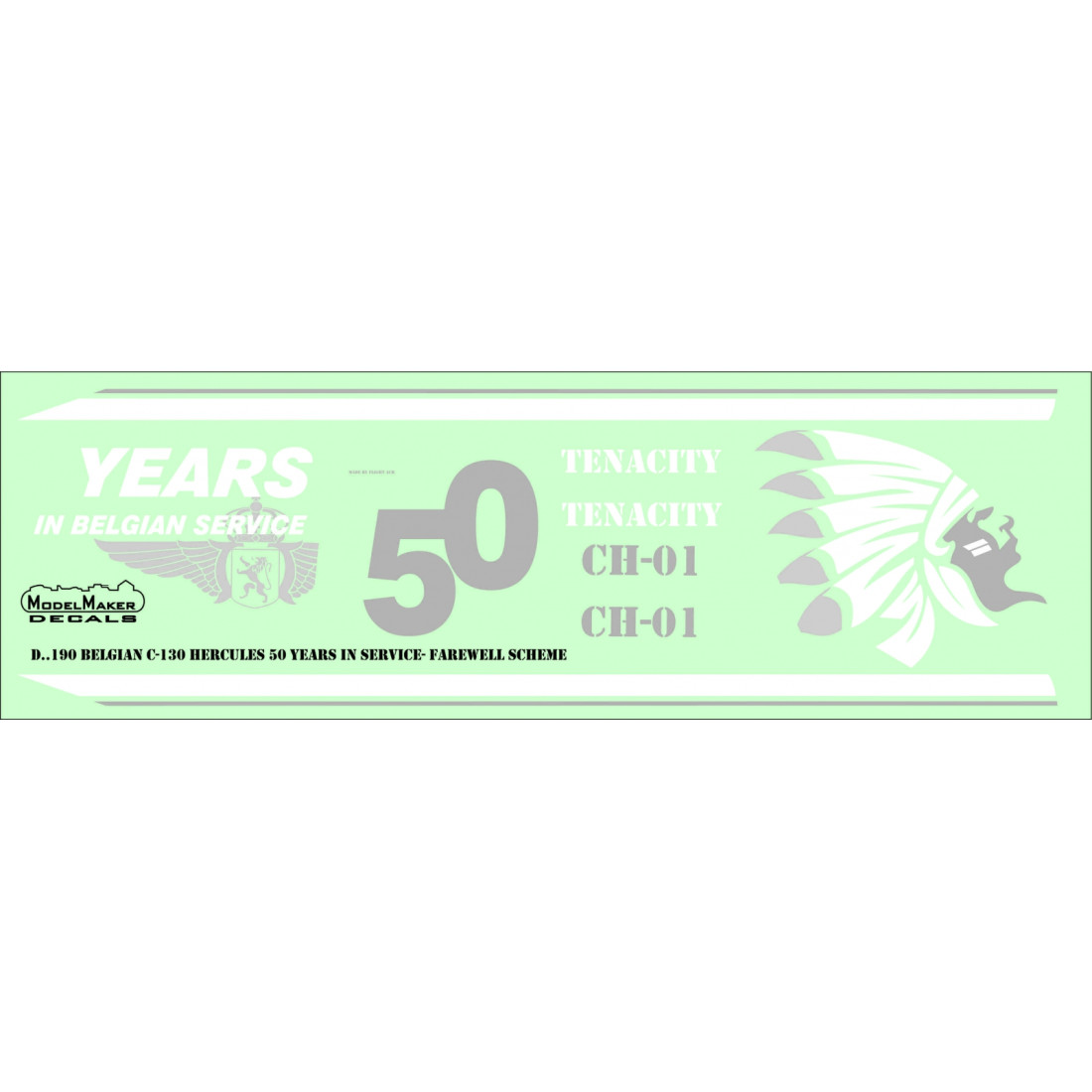 ModelMaker 1/72 D72190 Belgian C-130 Hercules 50 years in service ...
