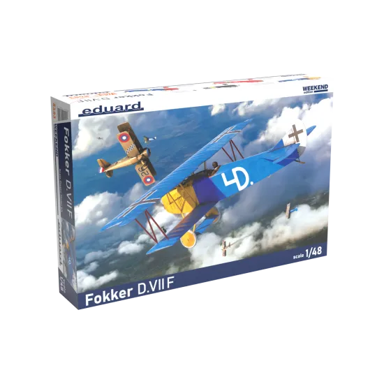 Eduard 8483 1/48 Fokker D.VIIF Plastic for Aircraft Weekend edition ...
