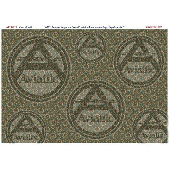 Aviattic ATT32215 1/32 (Clear decal) WW1 Austro-Hungarian sworl printed ...
