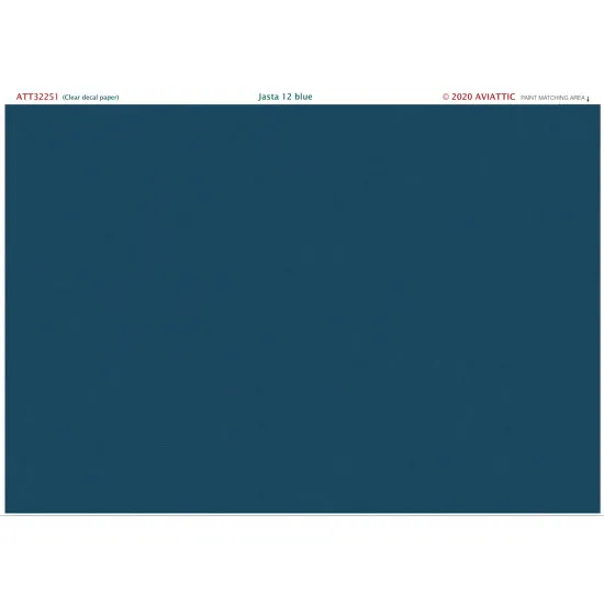 Aviattic ATT32251 1/32 (Clear decal paper) Jasta 12 dark blue paint on ...