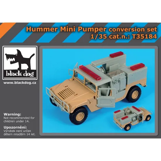 Black Dog T35184 1/35 Hummer mini pumper conversion set for Tamiya ...
