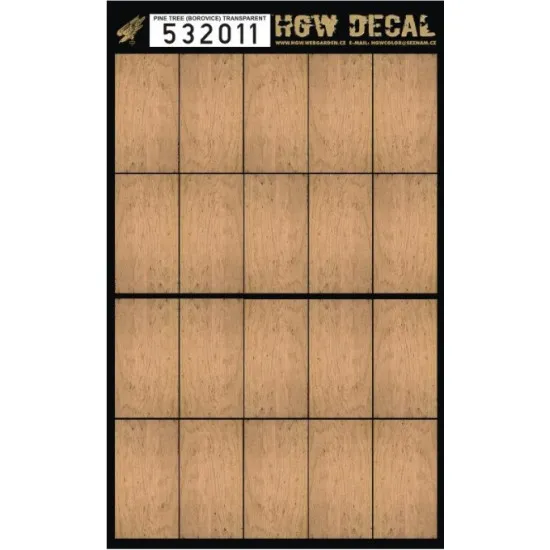 Hgw 532011 1/32 Decal Pine Tree Transparent 20 Pcs Of 60 X 32 Mm ...